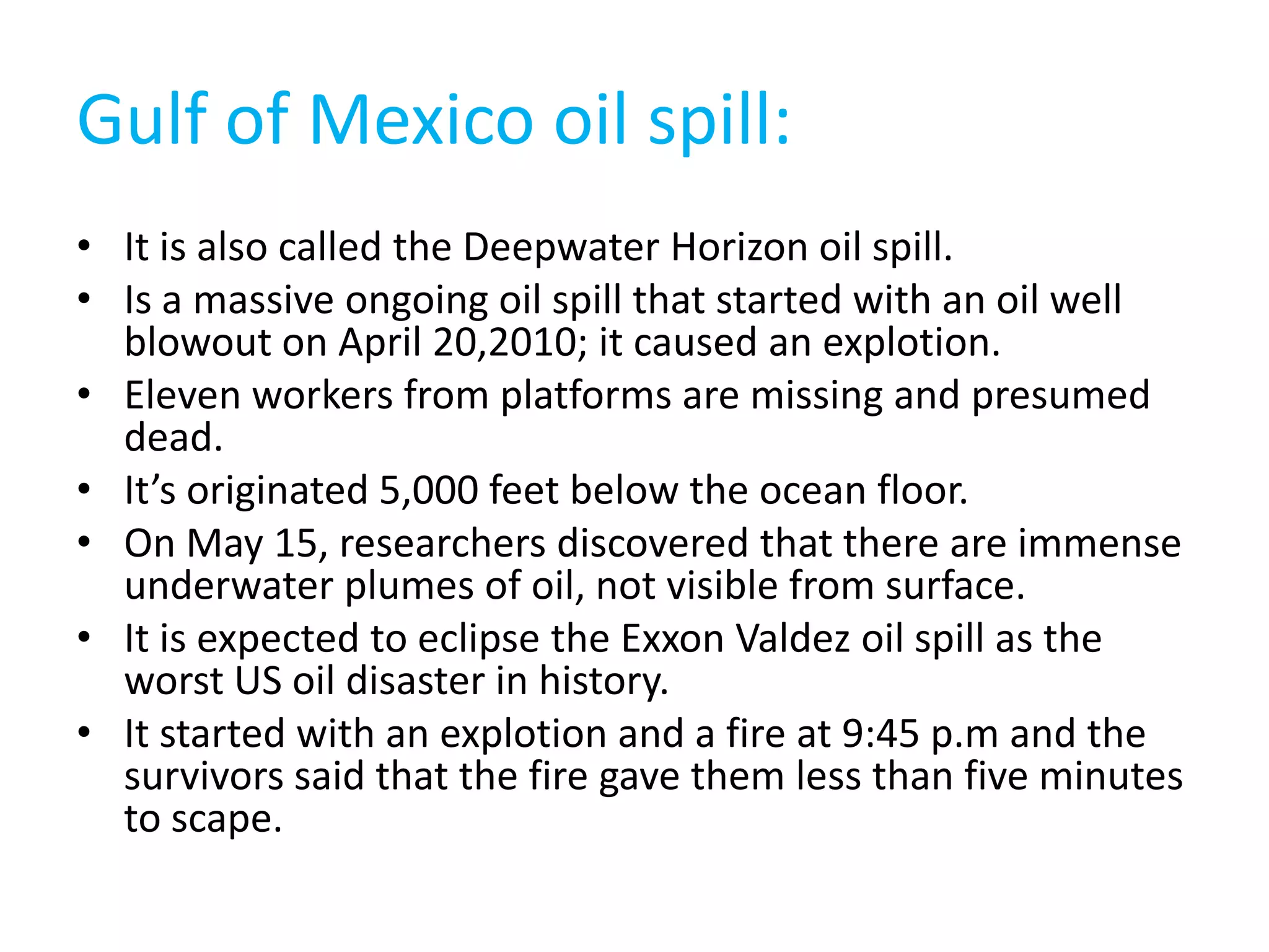 Exxon Valdez Oil Spill | PPTX