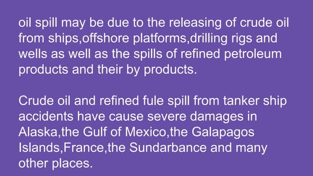 Exxon valdez oil spill | PPTX | Environment | Science