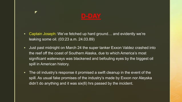 Exxon valdez oil spill | PPTX