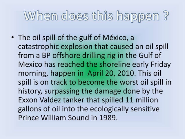 Exxon valdez oil spill samy .luis [autoguardado] | PPT