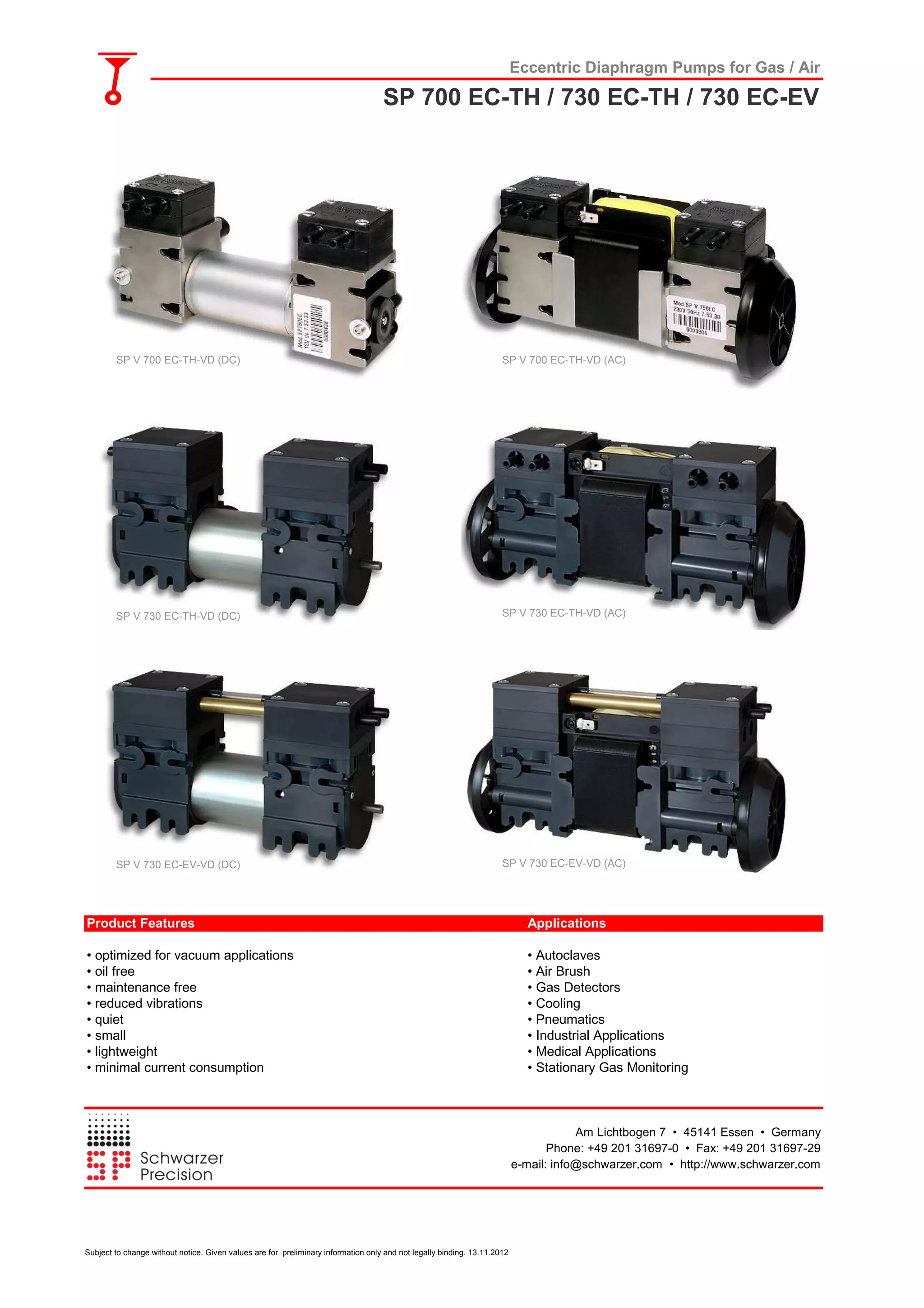 Exzenter-Membranpumpen EC Serie 700 von Schwarzer.com: Leistungsstark ...