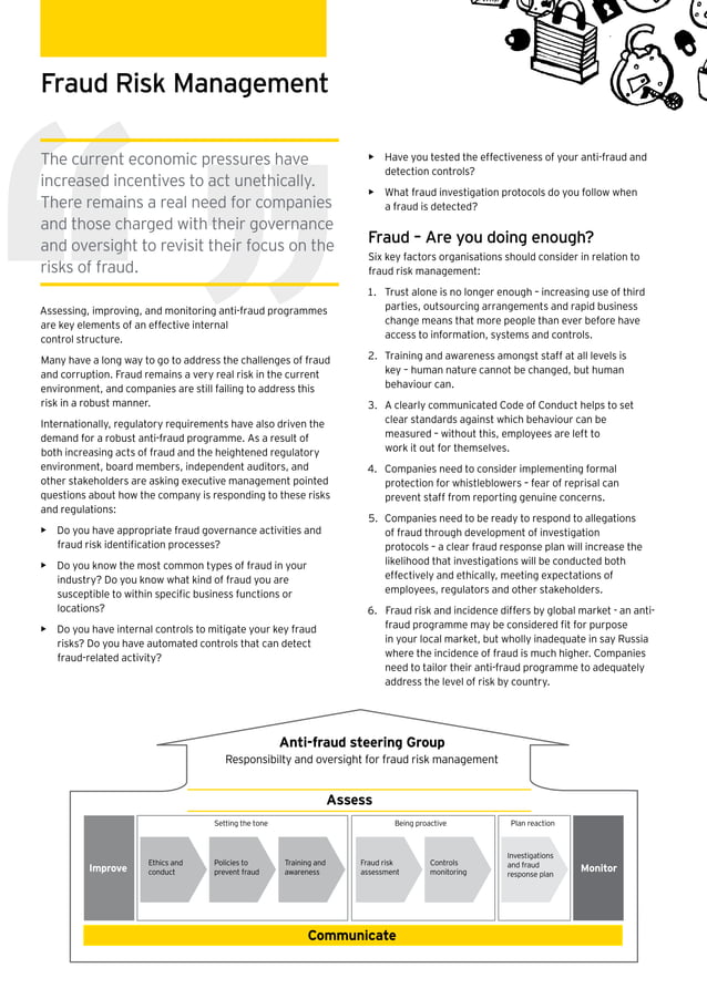 Fraud Risk Management | Fraud Risk Assessment - EY India | PDF