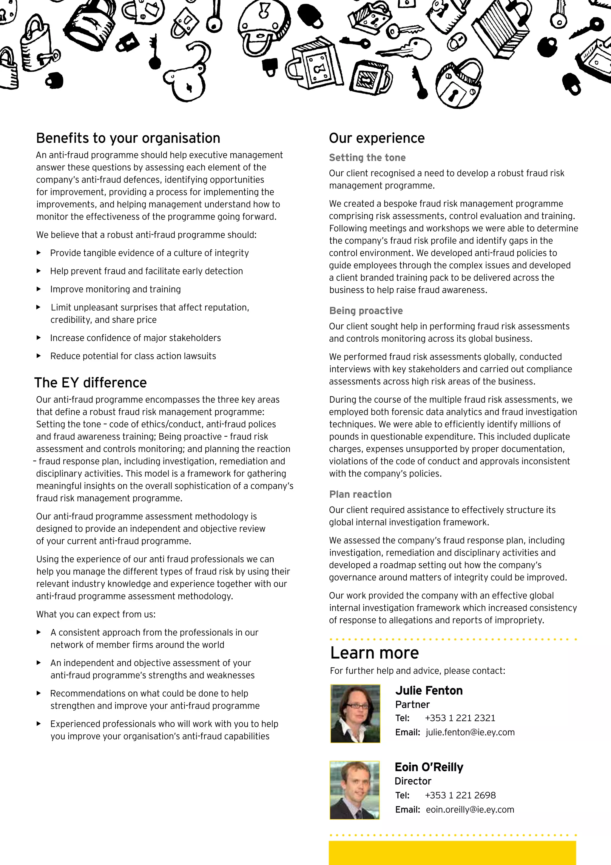 Fraud Risk Management | Fraud Risk Assessment - EY India | PDF