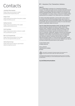 Ey top-10-risks-in-telecommunications-2014 | PDF