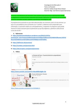 La prevision | PDF