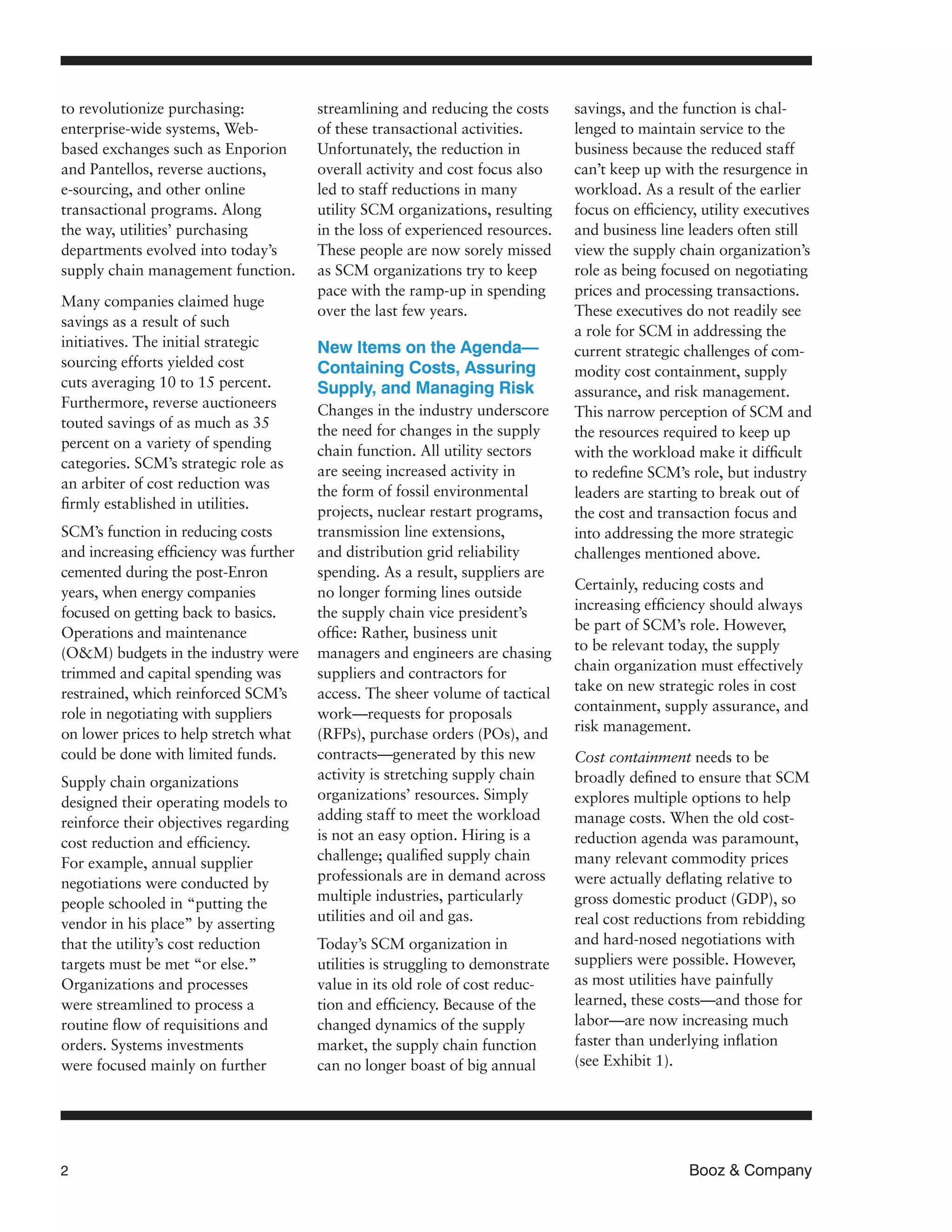 Utility Supply Chain Management | PDF