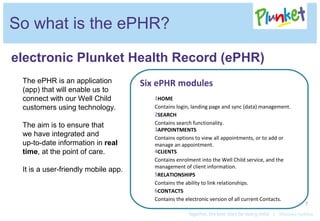 ePHR - Plunket's Technology Journey | PPT