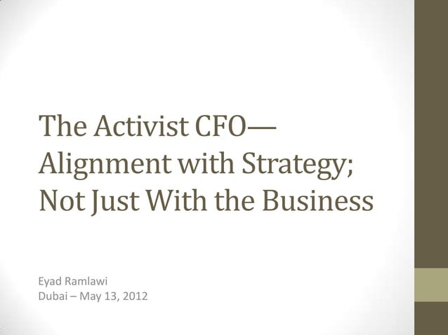 Strategic Role of the CFO | PPTX
