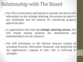 Strategic Role of the CFO | PPTX