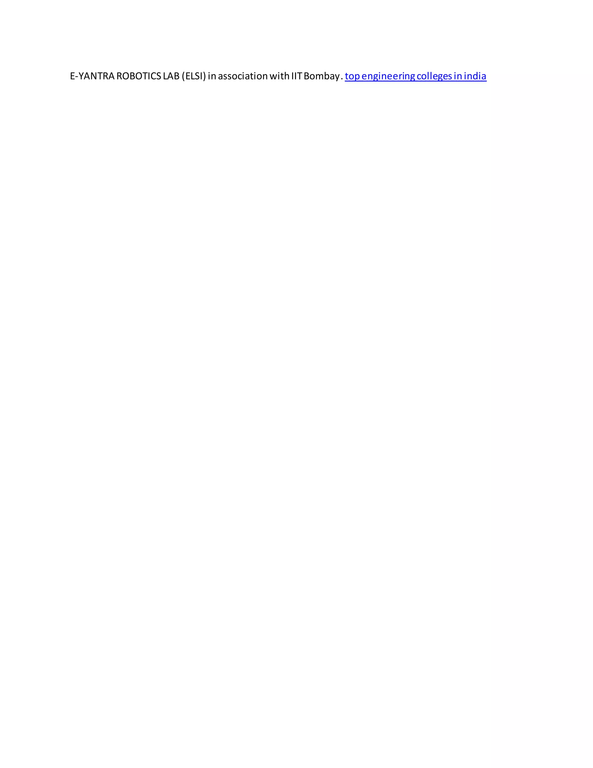 Eyantra robotics | DOCX | Robotics | Technology & Computing