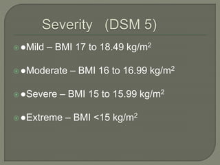 Anorexia nervosa | PPTX