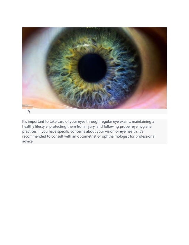 eye.docx | Eye and Vision Conditions | Diseases and Conditions