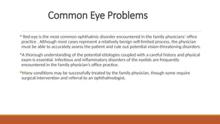 eye.pptx anatomy, disorder types, management | PPTX