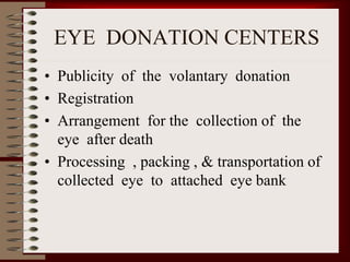 eye-banking.ppt | Eye and Vision Conditions | Diseases and Conditions