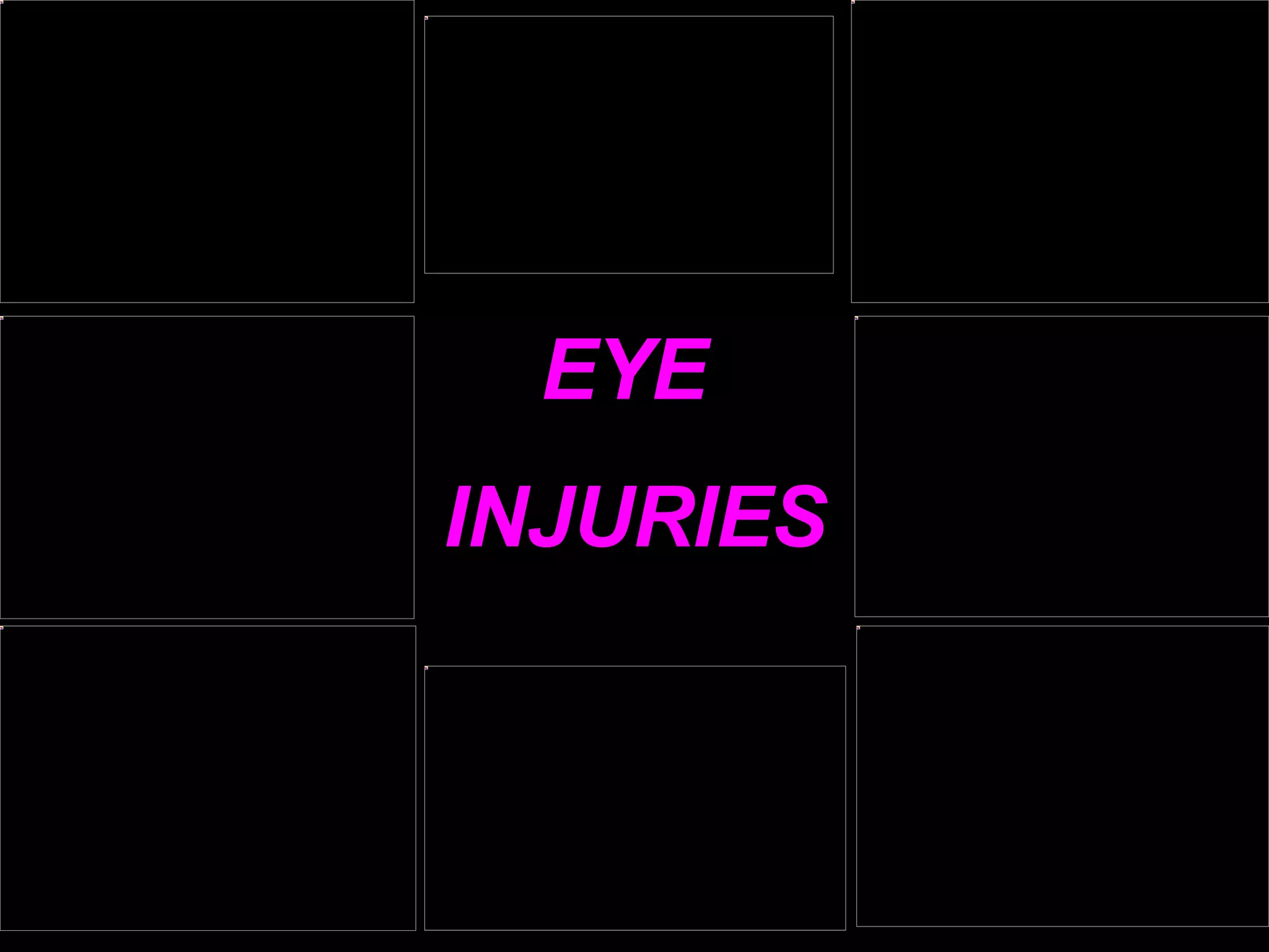 Eye Injuries | PPT