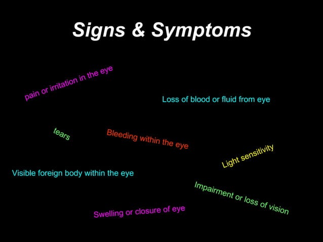 Eye Injuries | PPT