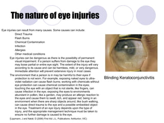 Eye Injuries | PPT