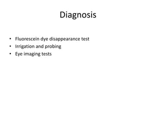 Nasolacrimal Duct Obstruction | PPTX