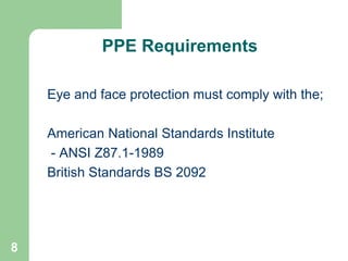 Eye and Face Protection HSE Presentation HSE Formats.PPT