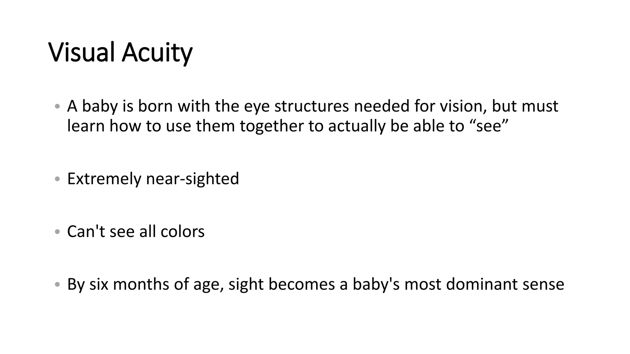 Eye and vision at birth and childhood | PPTX