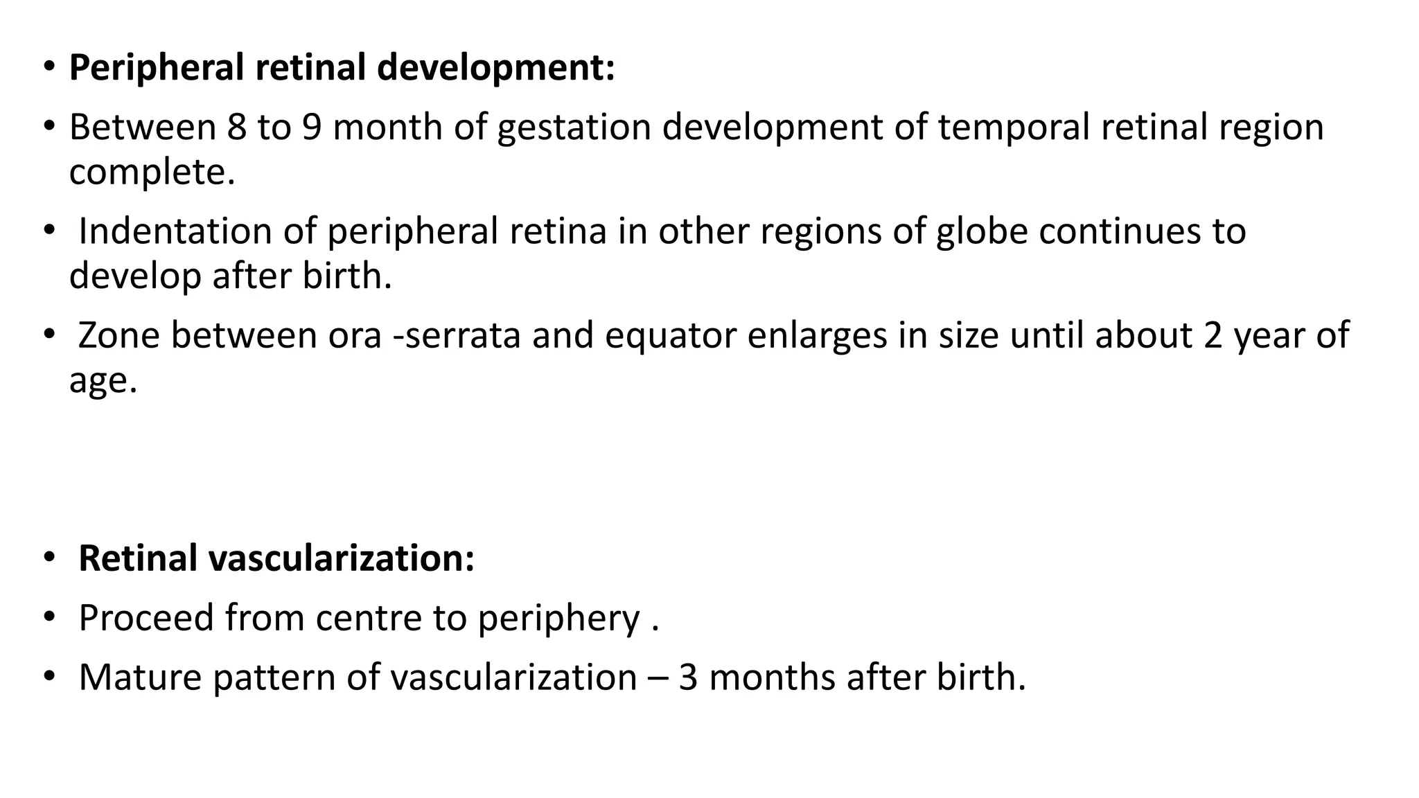 Eye and vision at birth and childhood | PPTX