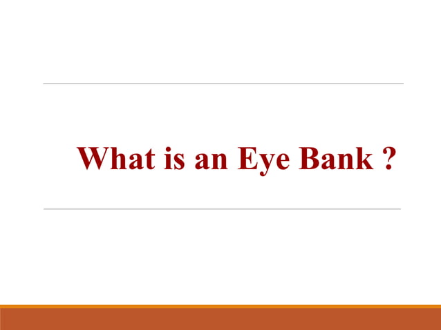 eye bank, eye donation, corneal transplantation.pdf | Eye and Vision ...