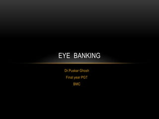 Eye Bank Eye Ball Logo