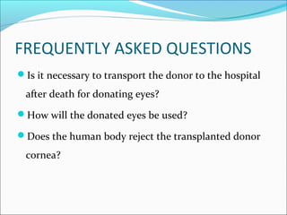 Eye banking and corneal transplantation 10.03.16,dr.k.n.jha
