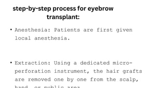 Eyebrow Hair Transplant.pptx