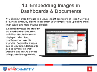 Eyecademy's top 15 new features list for microstratevy version 10 | PPTX | Desktop Publishing ...
