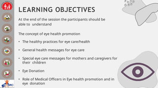 Eye Care for CHO & SN-Eye Health & eye donation.pptx