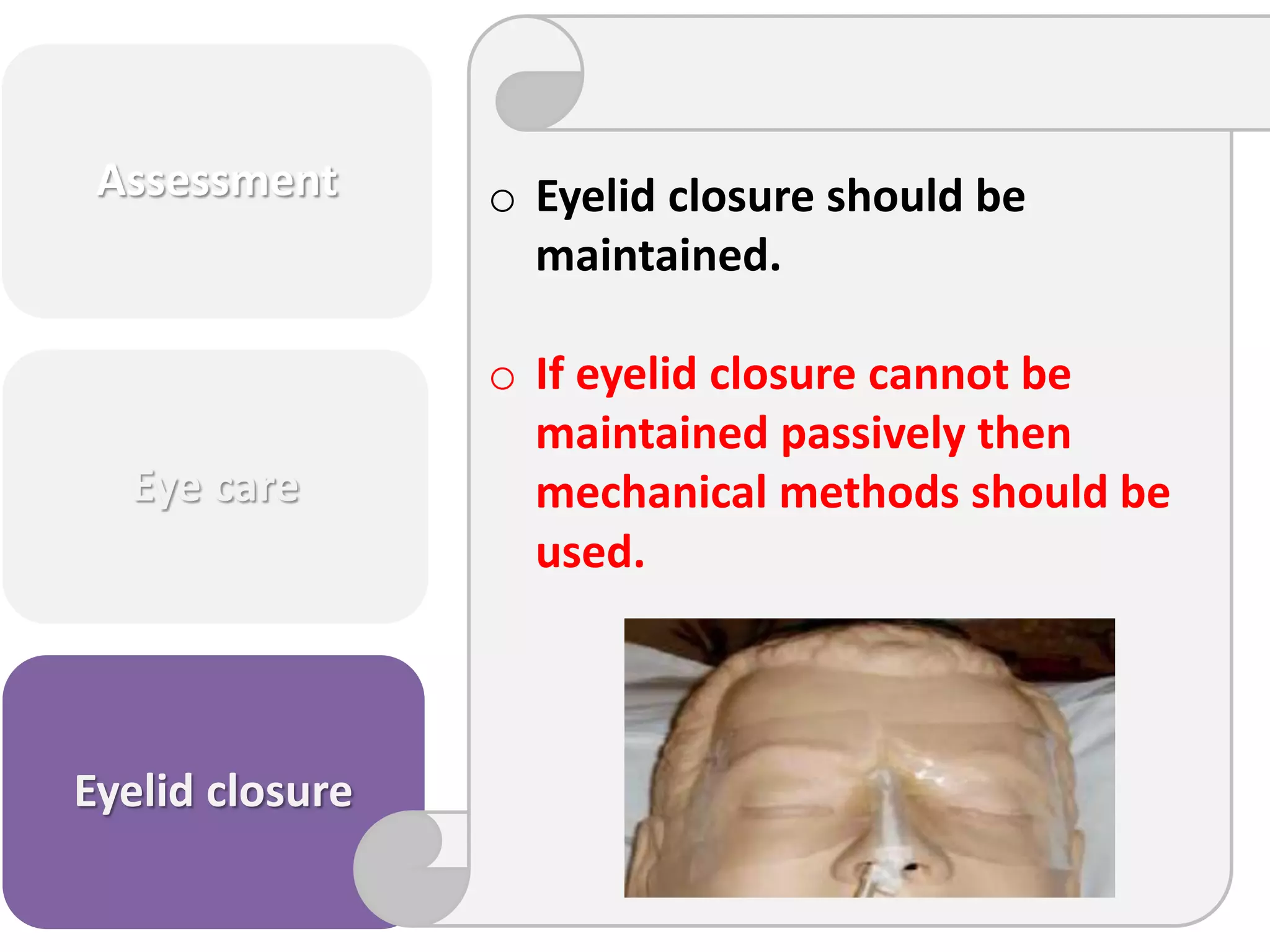 Eye care tips in ICU | PPT