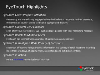Eye Click Presentation + Overview | PPT