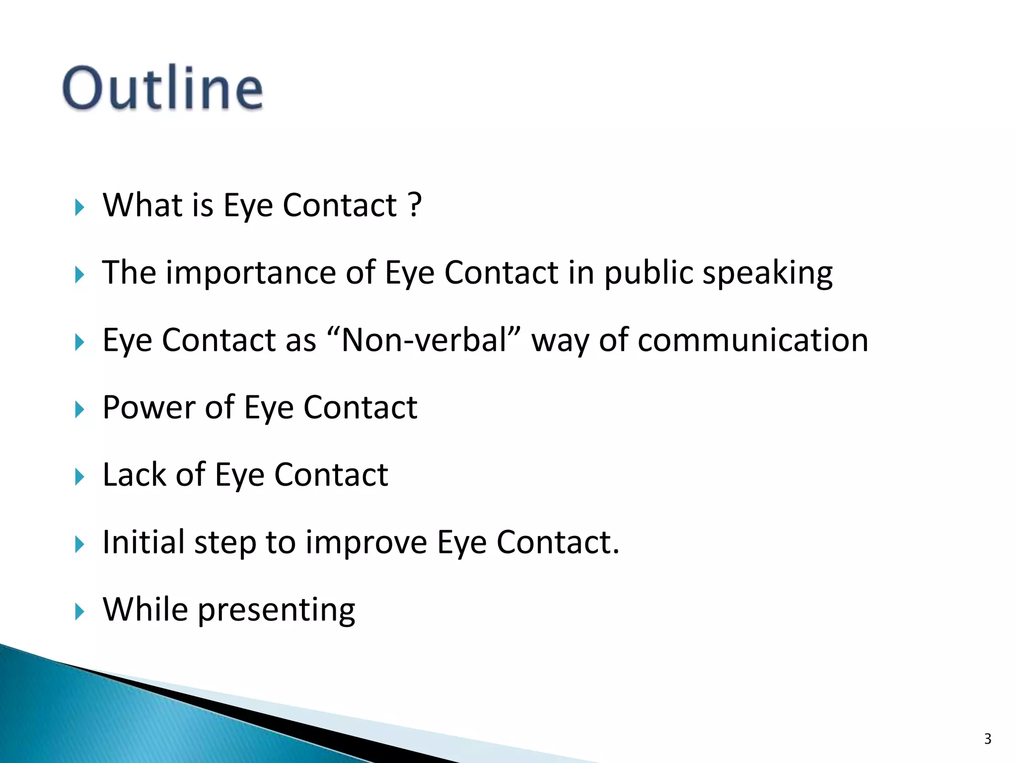 Eye contact | PPTX