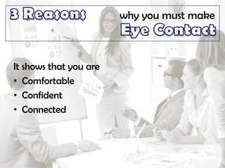 3 Types of Eye contact during presentation | PPTX