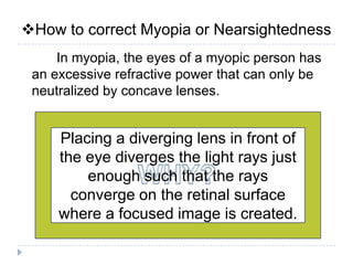 Eye defects and lenses | PPTX