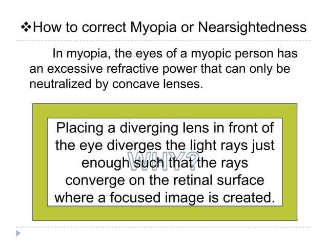 Eye defects and lenses | PPTX