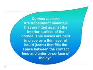 Eye defects and lenses | PPTX