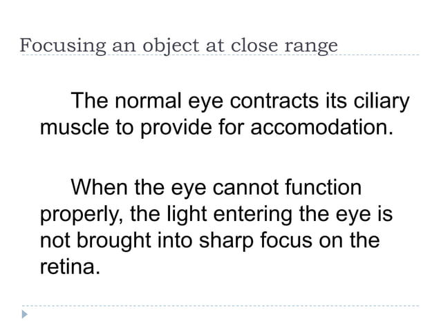 Eye defects and lenses | PPTX