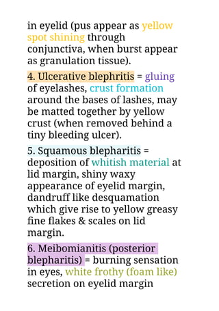 EYE DIAGNOSTIC POINTS FOR MBBS EXAMS EASY | PDF