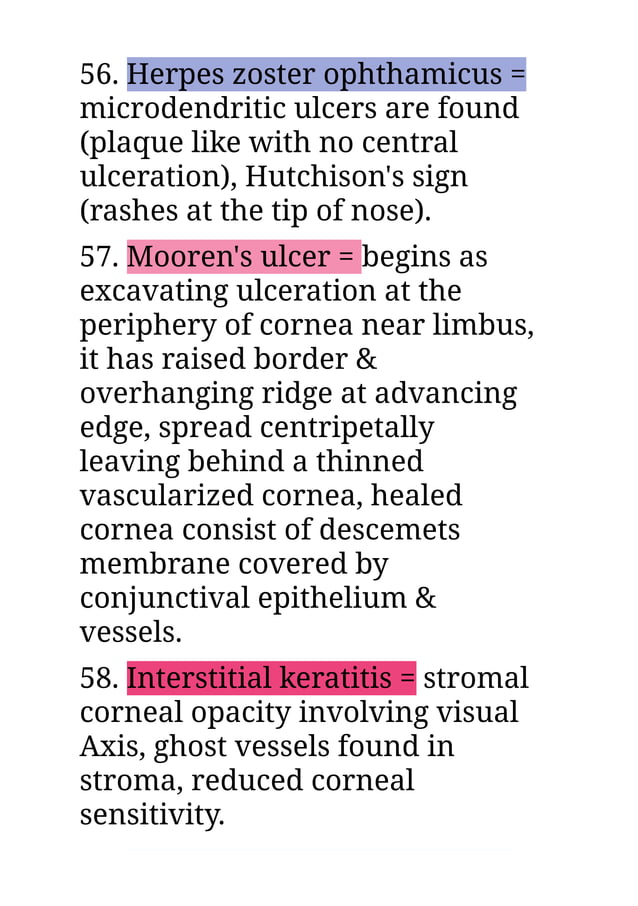 EYE DIAGNOSTIC POINTS FOR MBBS EXAMS EASY | PDF