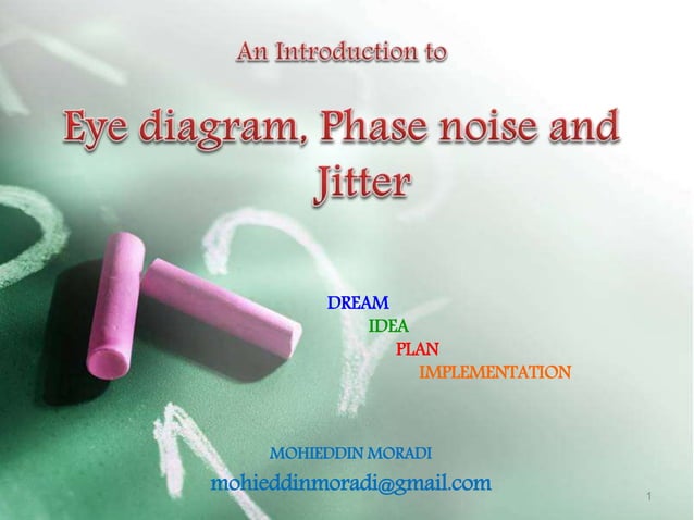 An Introduction to Eye Diagram, Phase Noise and Jitter | PPTX
