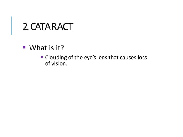 common eye diseases powerpoint presentation | PPTX | Eye and Vision ...