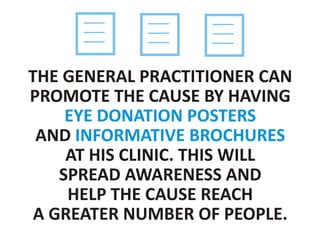 Eye donation presentation | PDF
