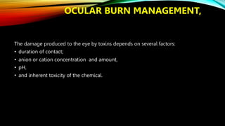 Eye drop or ointment placement. Ocular burn.contact lens.pptx