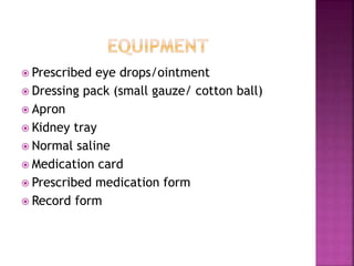 Eye drops | PPTX