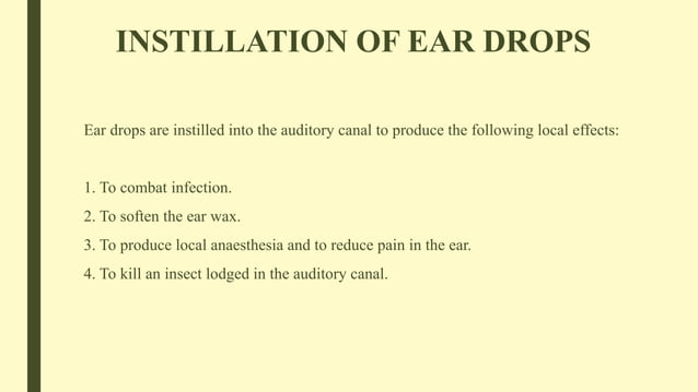 Eye, ear & nasal instillation nursing foundations.pptx | First Aid ...