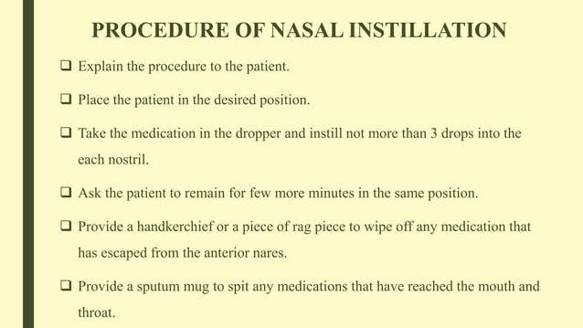 Eye, ear & nasal instillation nursing foundations.pptx | First Aid | Injuries
