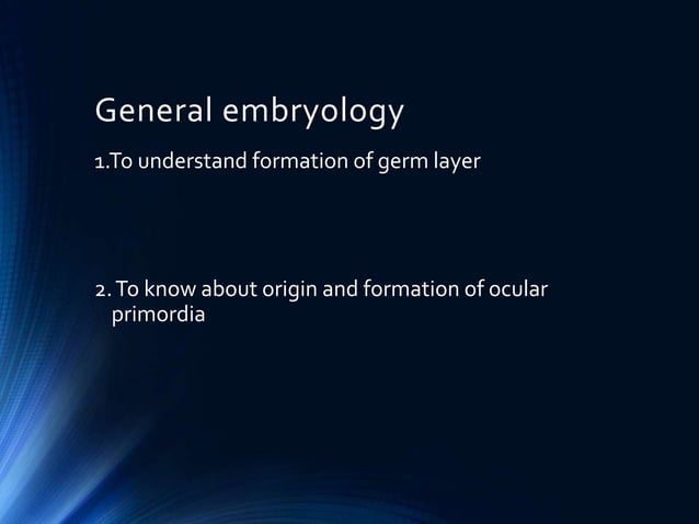 Eye embryology | PPT