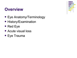 Eye emergencies | PPT